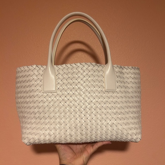 Bottega Veneta | Bags | Bottega Vaneta White Small Cabat Handbag | Poshmark